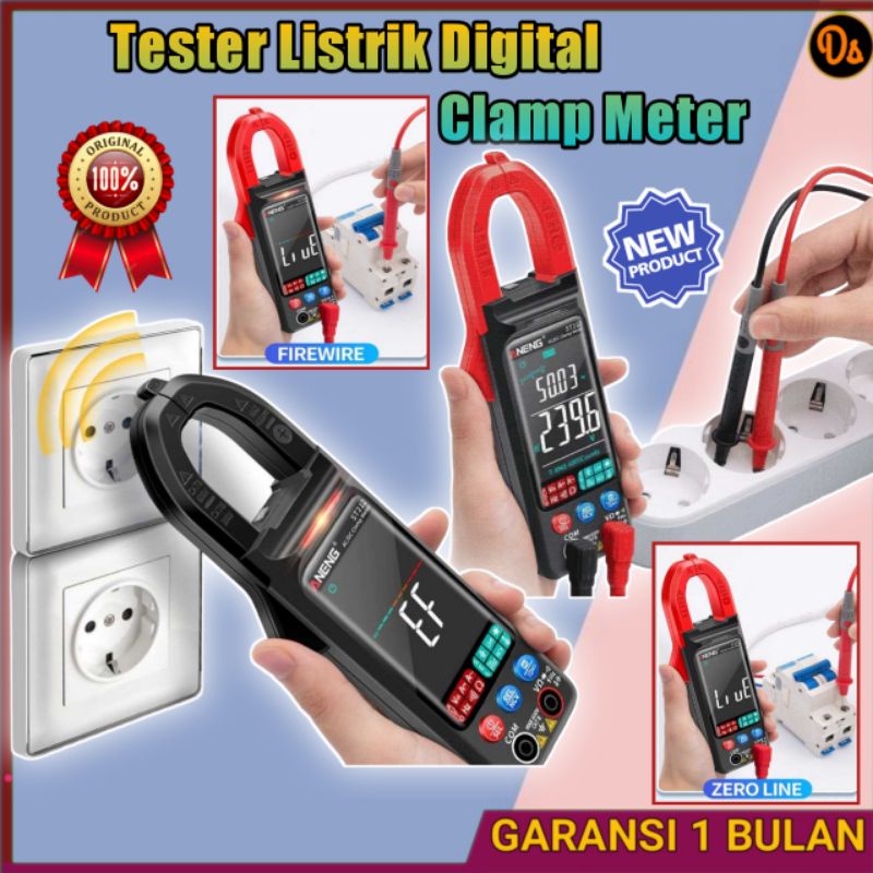 Jual PROMO ANENG Tester Listrik Digital Clamp Meter multitester digital ...