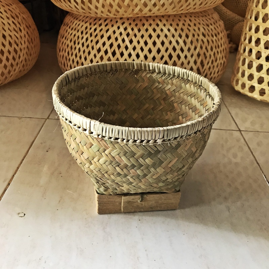 Jual Tempat Nasi | Wakul Nasi | Kerajinan Bambu | Shopee Indonesia