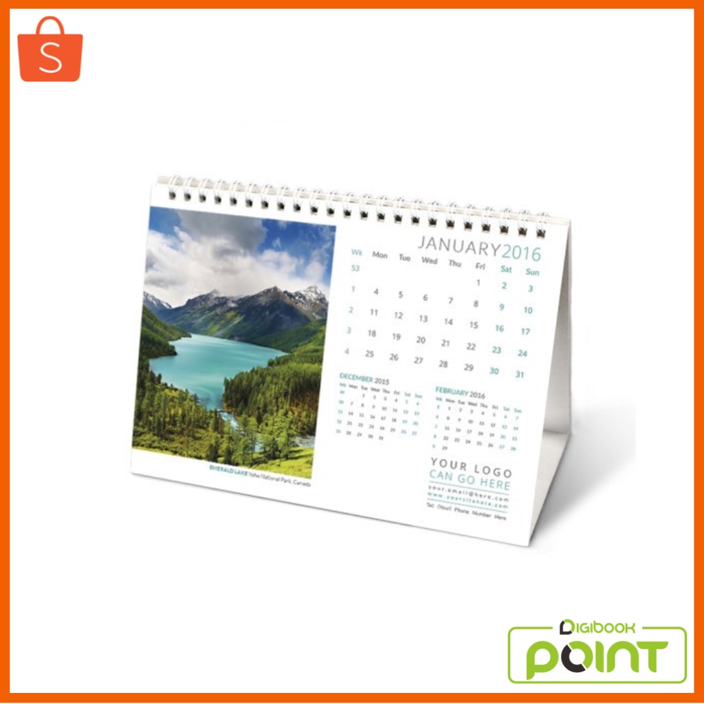 Jual Paket Kalender Duduk 13 Lembar 2 Muka Tatakan Linen Putih Kertas ...