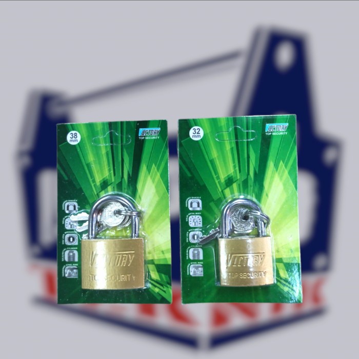 Jual Gembok Kuning victory Besi Press / Gembok Koper Besi / PadLock ...