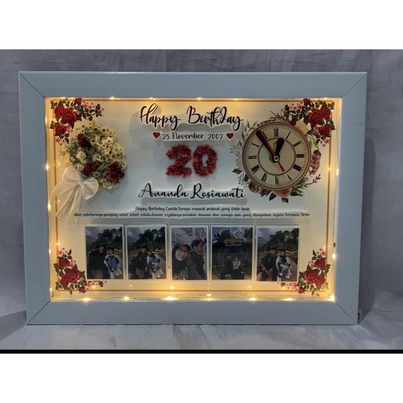 Jual Pop Up Frame Full Bunga Ukuran Besar Kado kekinian Kado Kado pernikahan nikah wedding gift ...