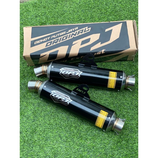 Jual silincer dpj original bulat jendol black | Shopee Indonesia