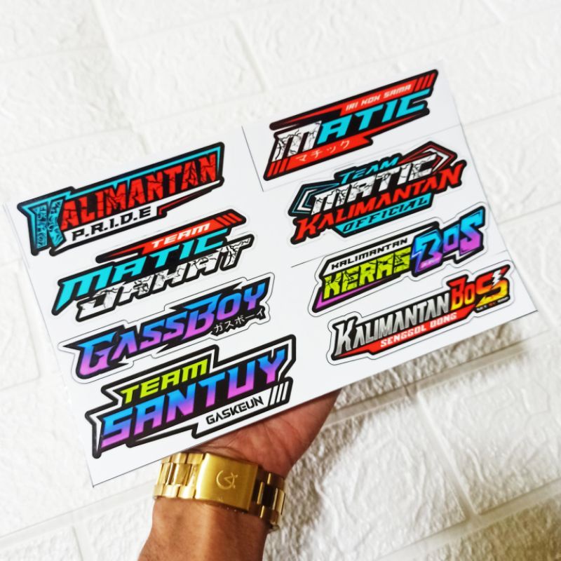 Jual STIKER 1 SET 8 PCS STICKER VOL2 | Shopee Indonesia
