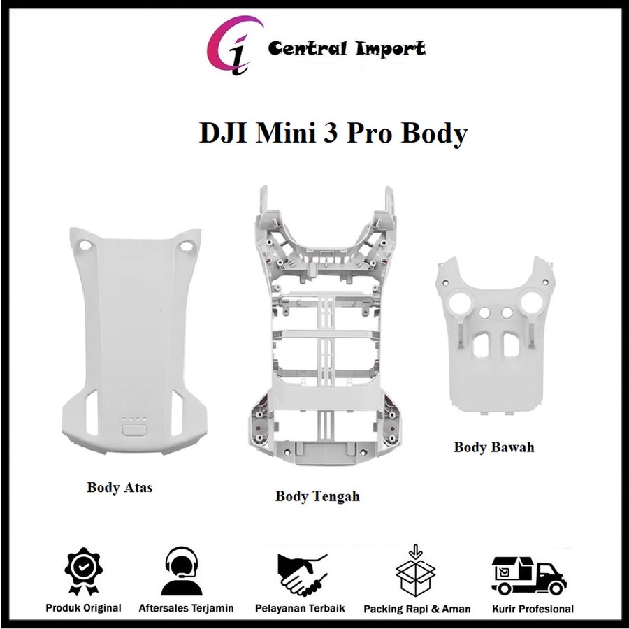Jual Dji Mini 3 Pro Body Atas Tengah Bawah - Dji Mini 3 Pro Upper Shell ...