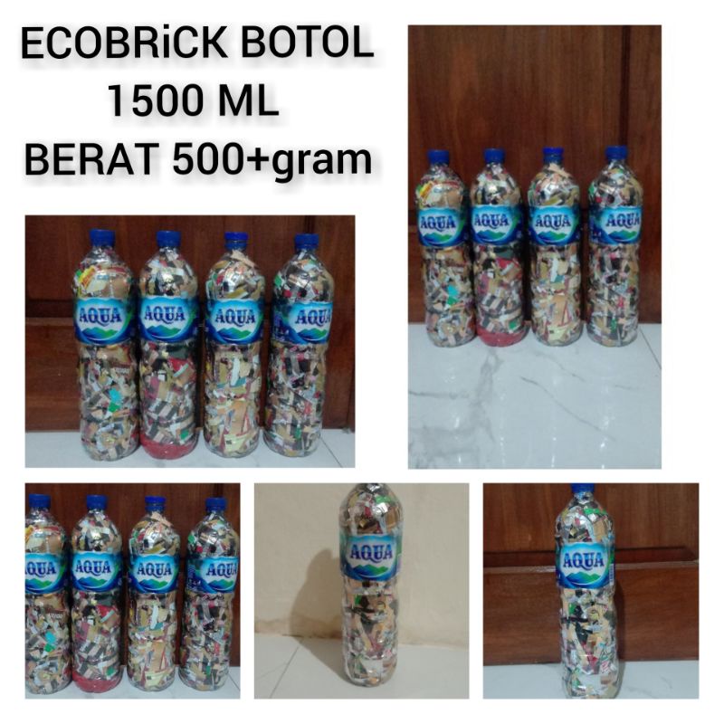 Jual ECOBRICK BOTOL 1500 ML BERAT 500+ GRAM | Shopee Indonesia