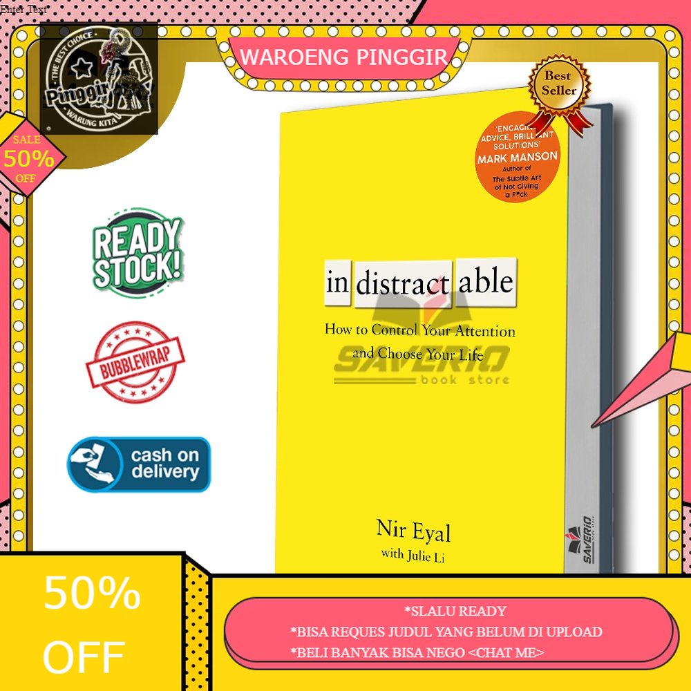 Jual Buku Indistractable How to Control Your Attention and Choose Your | Shopee Indonesia