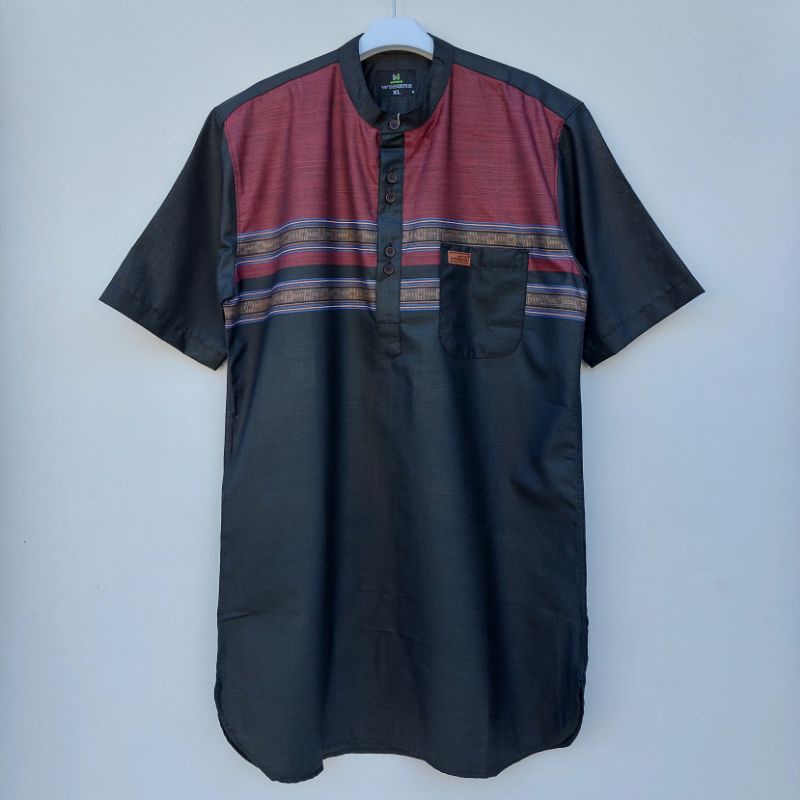 Jual Kurta Songket Hanif Baju Koko Kurta Pakistan Lengan Pendek Fashion ...