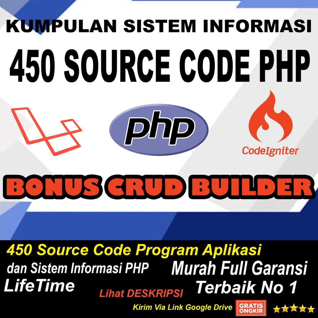 Jual 450 Source Code Program Aplikasi dan Sistem Informasi PHP | Shopee Indonesia