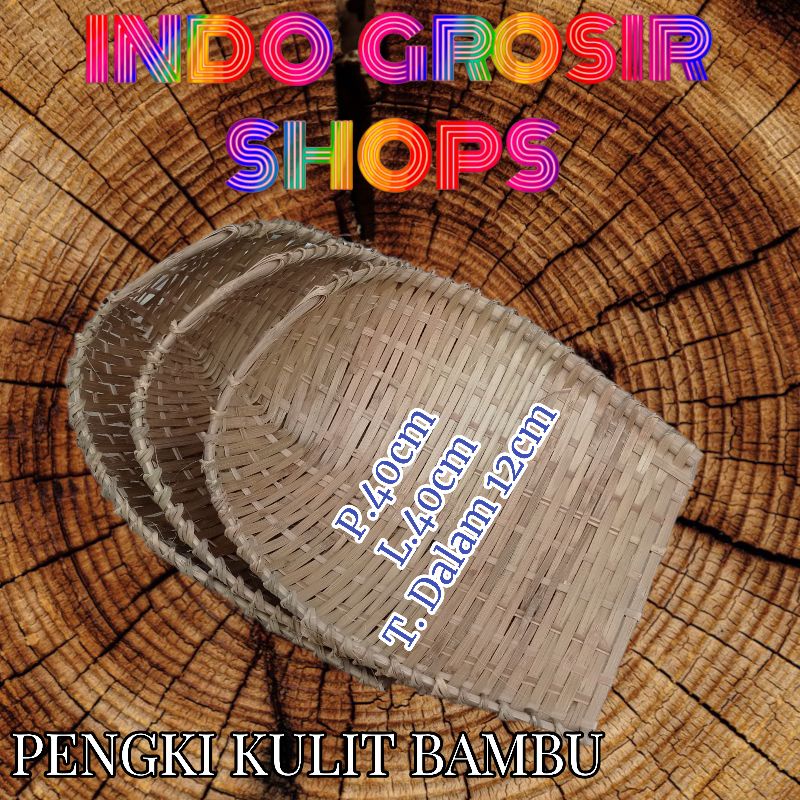 Jual Pengki kulit bambu - pengki anyam - serokan sampah bambu - serokan ...