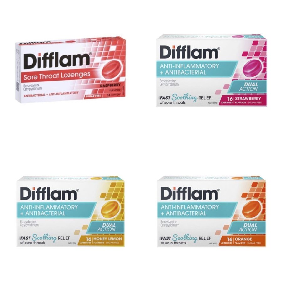 Jual Difflam Sore Throat Lozenges | Shopee Indonesia