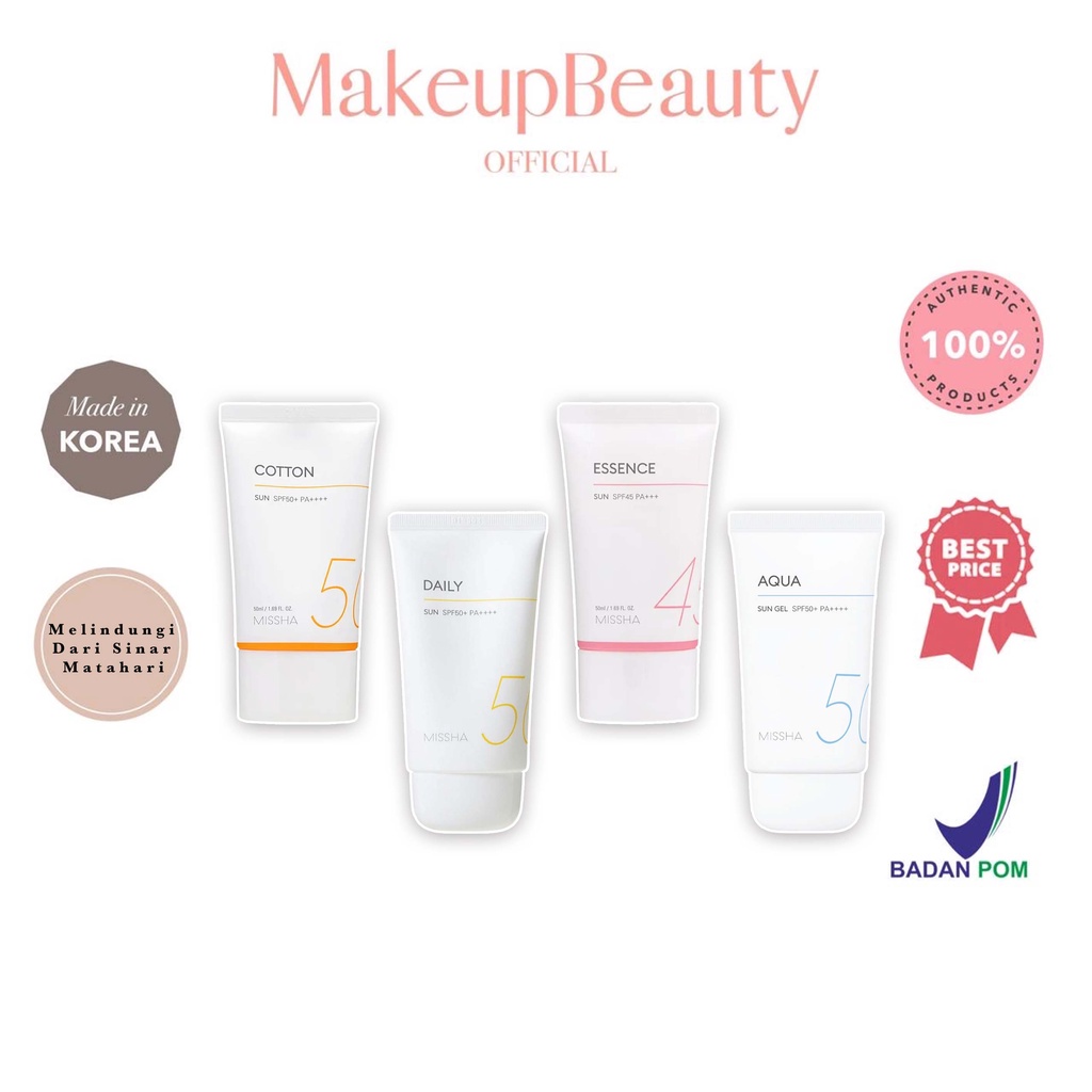 Jual MISSHA All Around Safe Block Sun - Aqua Sun Gel SPF50+ | Essence ...