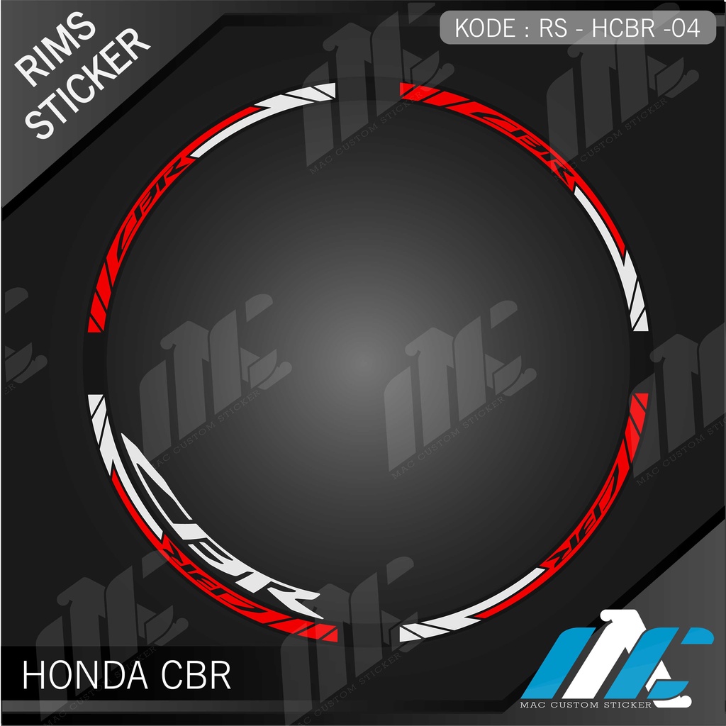 Jual HCBR 04 - LIS VELG CBR - STIKER LIST - STICKER VELG CBR | Shopee ...