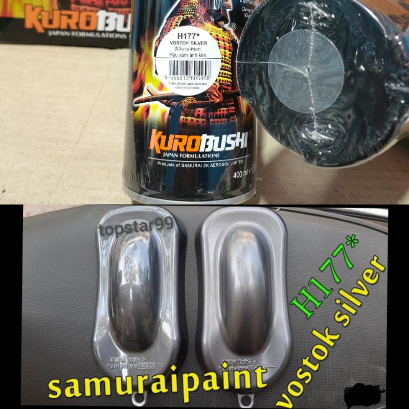 Jual Pilok Pilox Cat Samurai VOSTOX SILVER H177 400ml Cat Semprot ...