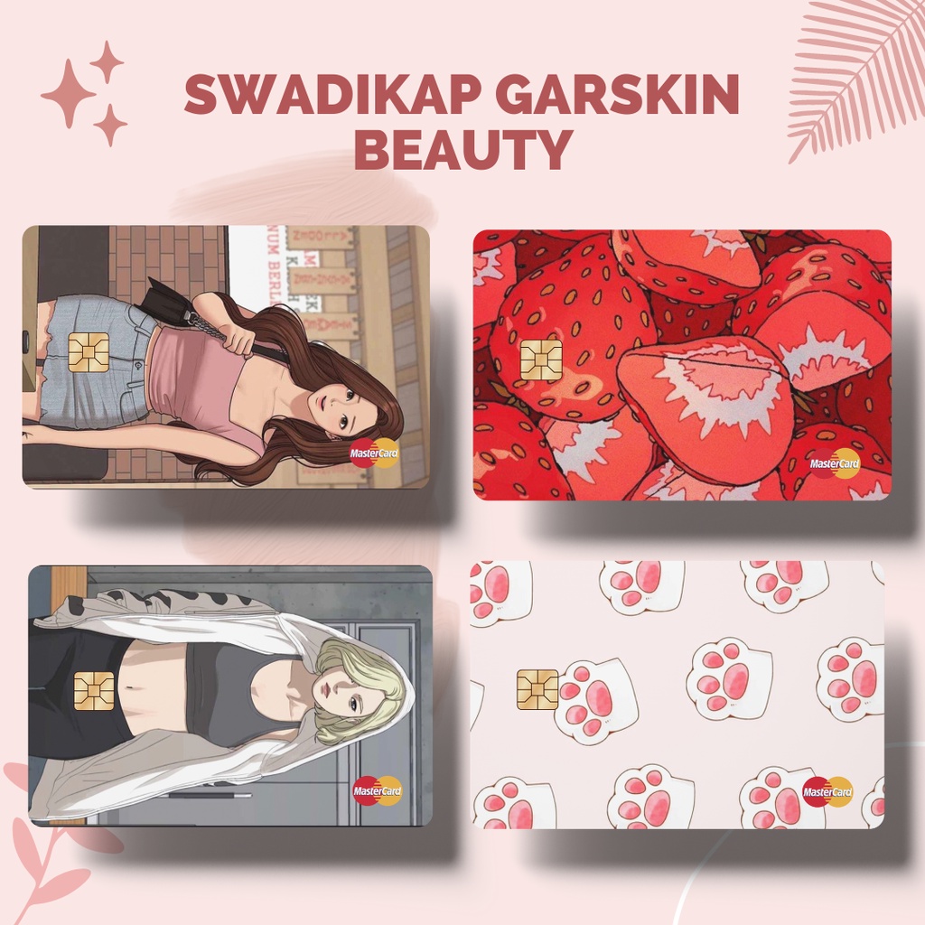 Jual Kartu Atm Skin Card Beauty - Debit Credit Flazz Etoll Stiker ...