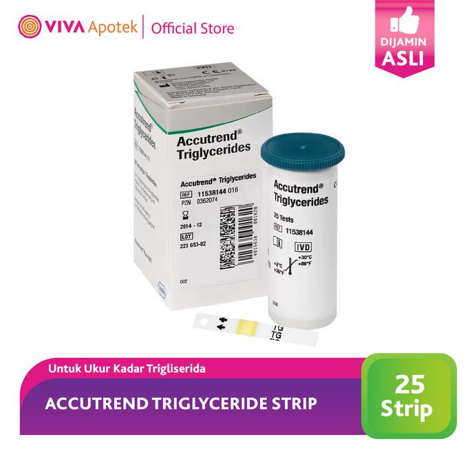 Jual Accutrend Triglyceride Strip untuk Ukur Kadar Trigliserida (25 ...