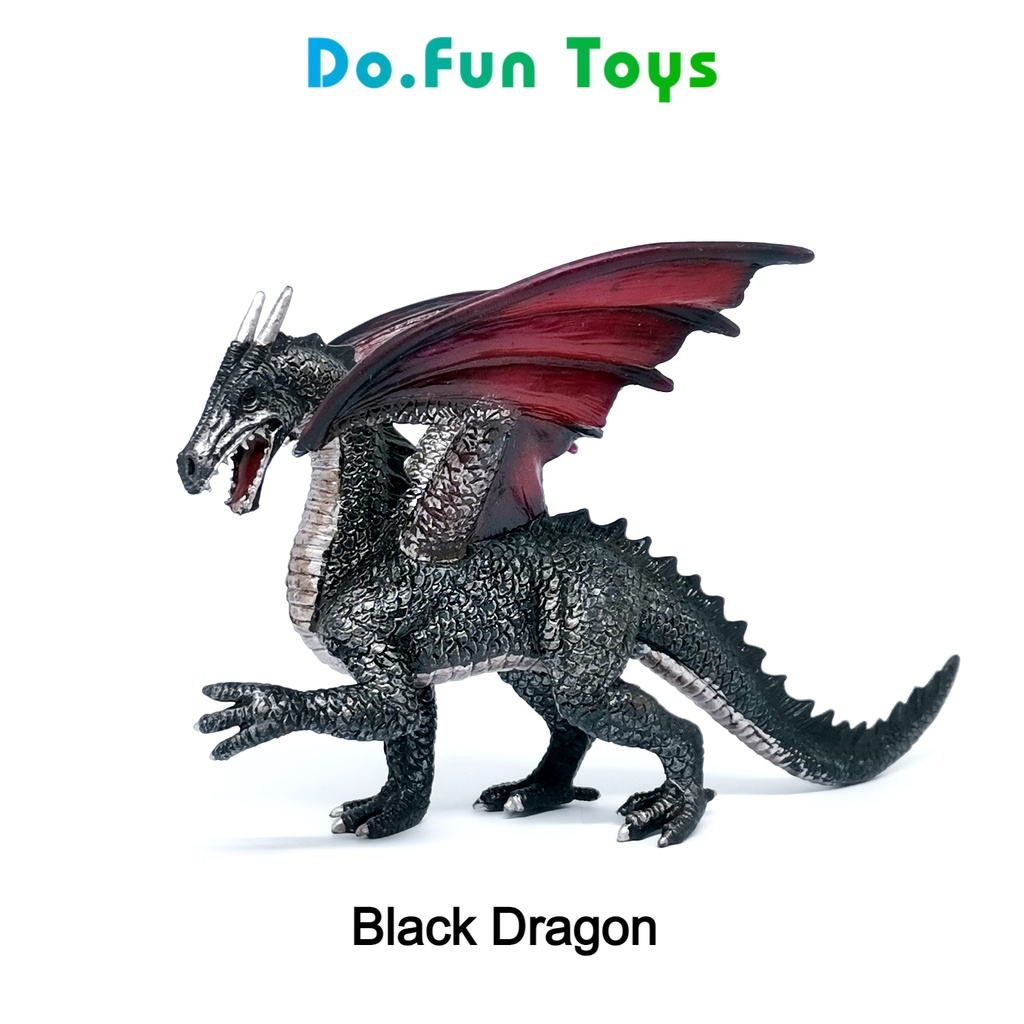 Jual Fantasy Animal Figurine | BLACK DRAGON / Mainan Miniatur Naga ...