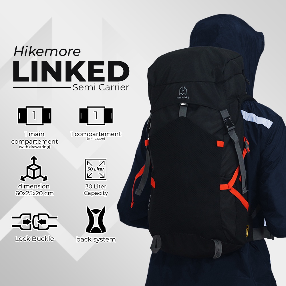 Jual Tas Ransel Travel Hikemore Linked Outdoor Gunung Original | Shopee ...