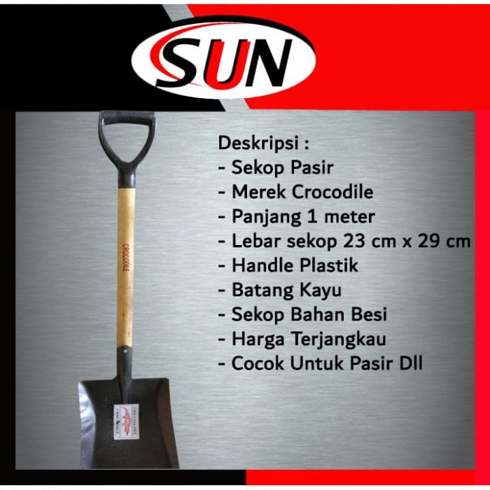 Jual Sekop Sekup Pasir Cap Bauya Sekop Tanah Crocodile Bangunan Proyek ...