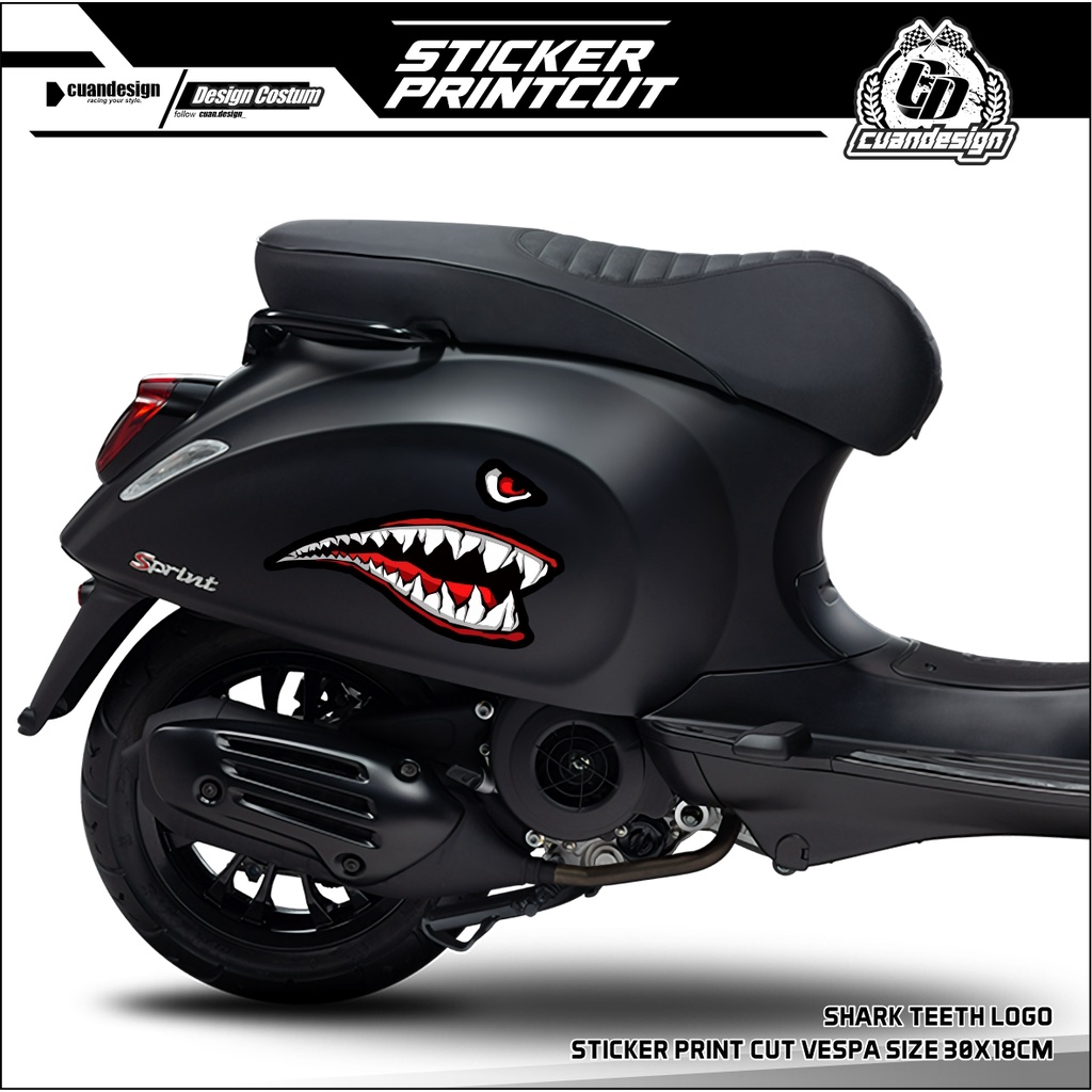 Jual STICKER CUTTING STIKER PRINTCUT MOTOR STRIPING CUTTING VESPA SC ...