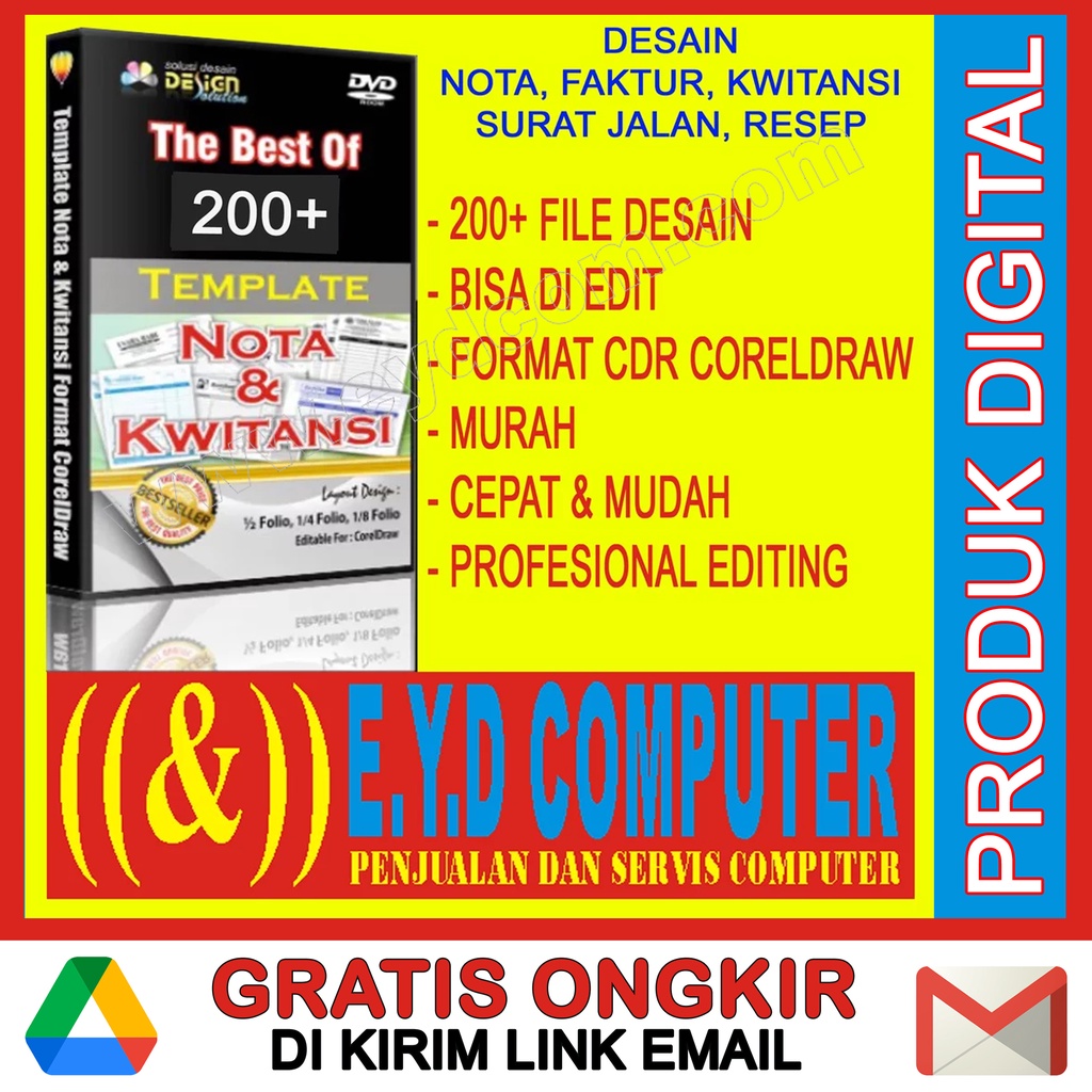 Jual DESAIN KWITANSI NOTA FAKTUR RESEP SURAT JALAN CAMPURAN KOLEKSI ...