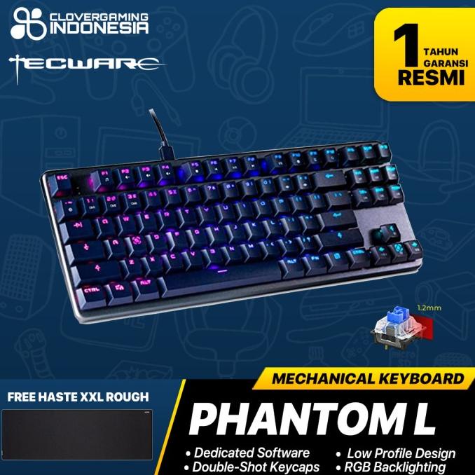 Jual Tecware Phantom L 87 RGB Low Profile - Mechanical Gaming Keyboard ...