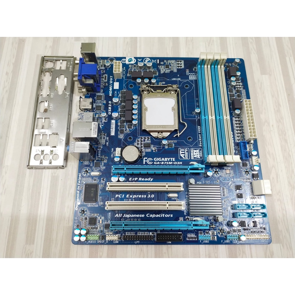 Jual Motherboard B75 Gigabyte 4 slot LGA 1155 | Shopee Indonesia