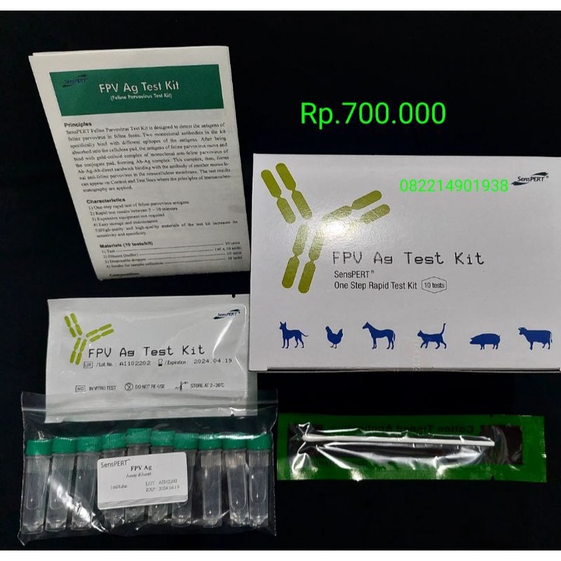 Jual FPV feline panleukopenia virus ag test kit korea Vet All | Shopee ...