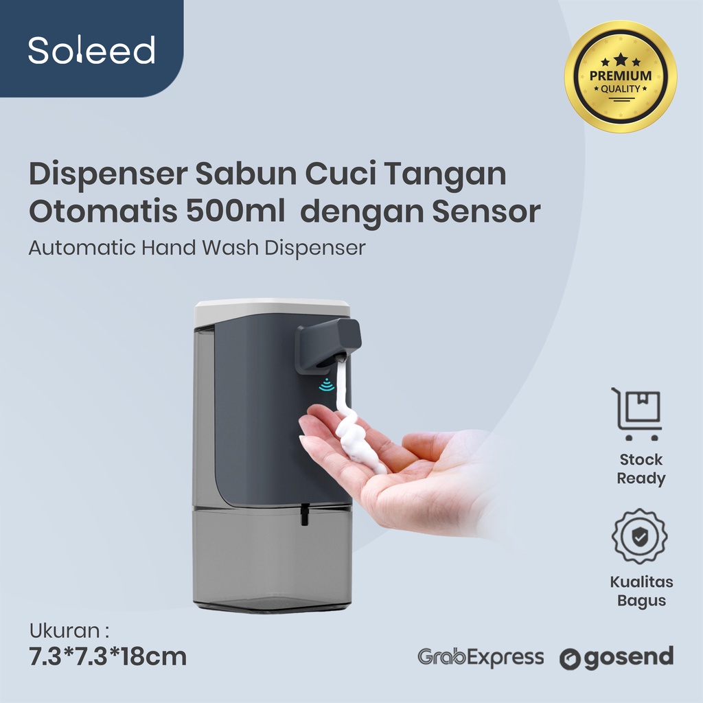 Jual SOLEED Automatic Hand Sanitizer / Soap Dispenser Foam / Gel Sensor ...