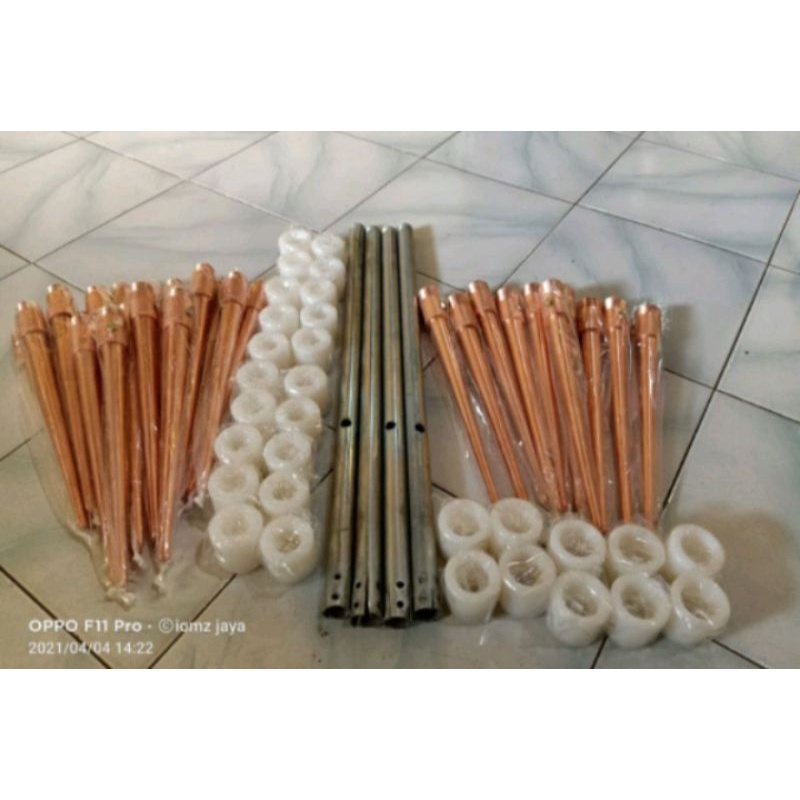 Jual SPLITZEN anti petir trisula + pipa + sok 3/4 panjang 60 cm ...