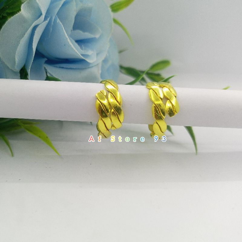 Jual Cincin Logam Kuningan Model Ulir Belah Rotan | Shopee Indonesia