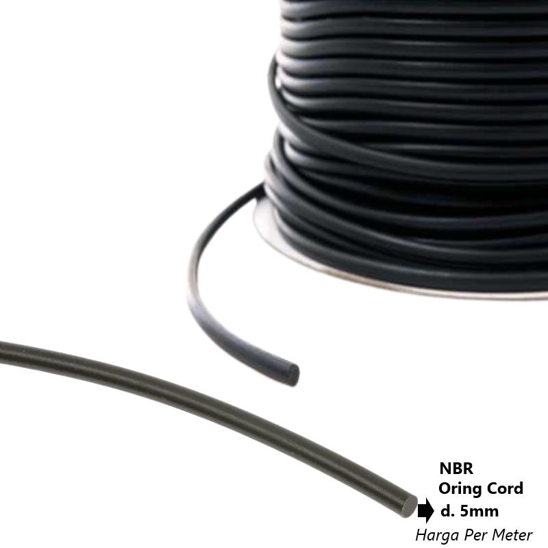 Jual Oring Cord NBR 5mm Meteran / Oring Karet Bulat / Rubber Seal Cord ...