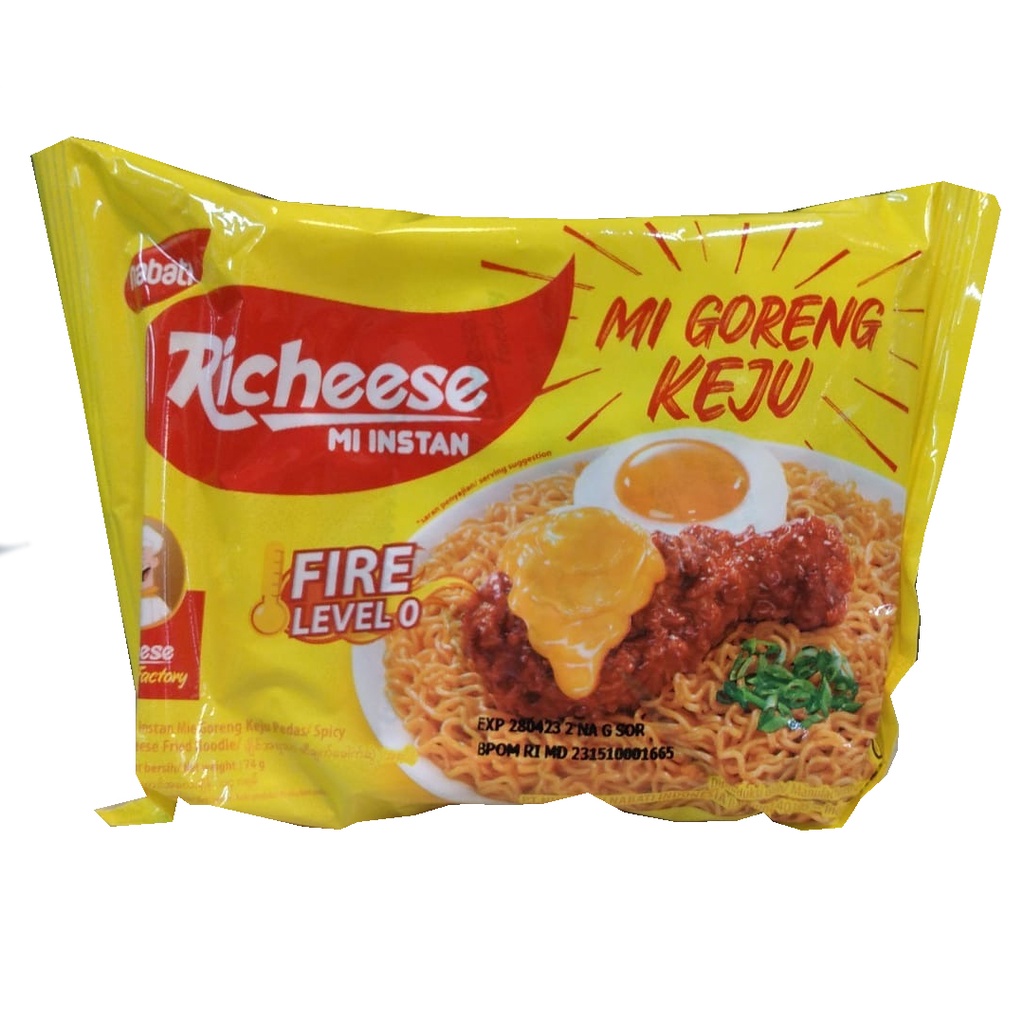 Jual RICHEESE MI INSTAN MI GORENG KEJU 74g | Shopee Indonesia