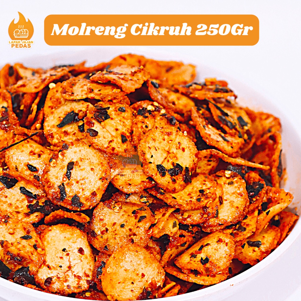 Jual Keripik Molreng Molring Moring Bumbu Cikruh Pedas Daun Jeruk 250 ...