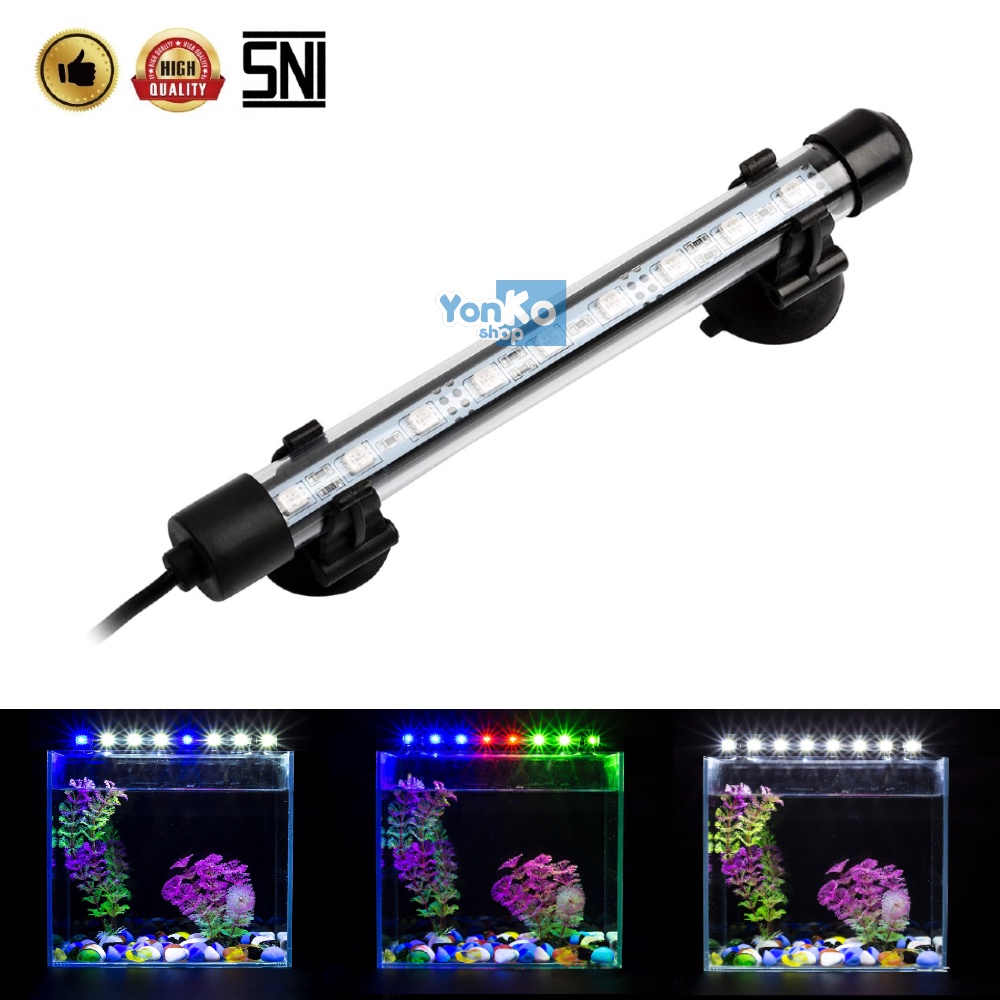 Jual Lampu LED Aquarium Submersible Light Aquascape Tube Light TL Lampu ...
