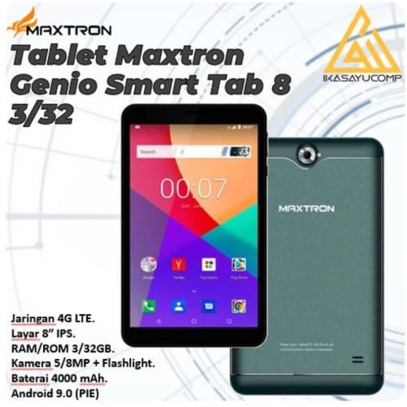 Jual Maxtron Genio Tablet Pendidikan Smart Tab 8 in Memori 3/32 ...