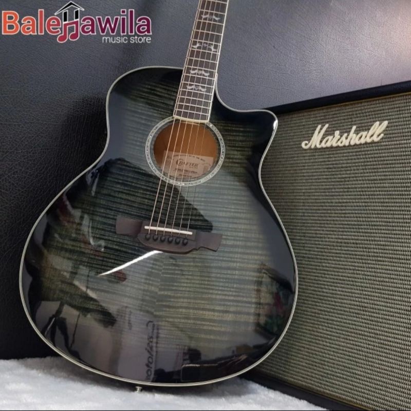 Jual Gitar Akustik Elektrik CRAFTER NOBLE TBK Edition Flame Maple Ori ...