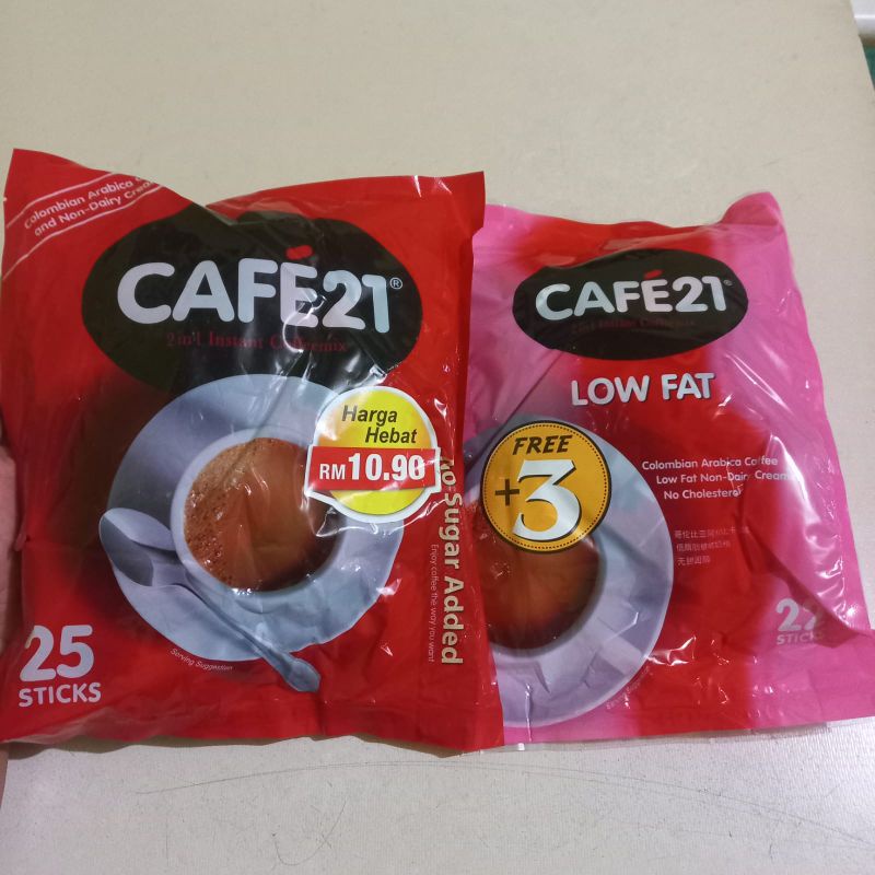 Jual Cafe21 / Cafe 21 2in1 dan Low Fat Instant Coffemix Malaysia ...