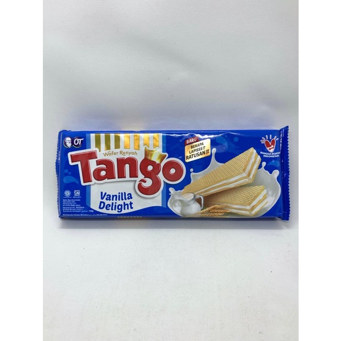 Jual TANGO WAFER LONG CHOCOLATE VANILLA 130 GR | Shopee Indonesia