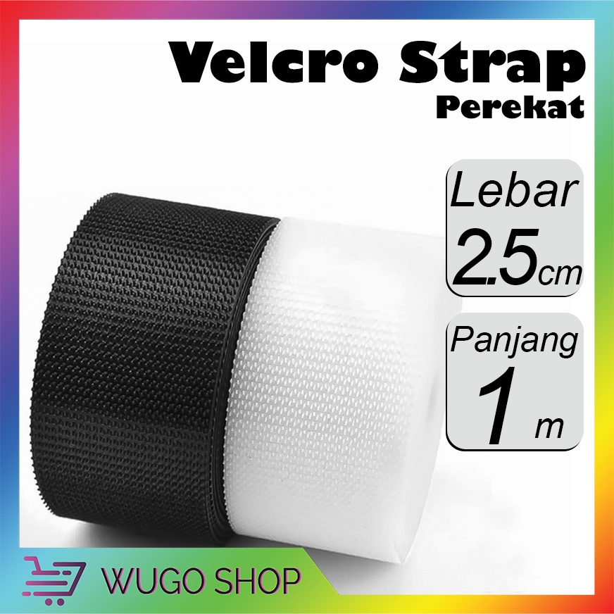 Jual Velcro Strap / Perekat Pengikat Kain 25 mm 1" Hitam Putih (Per ...