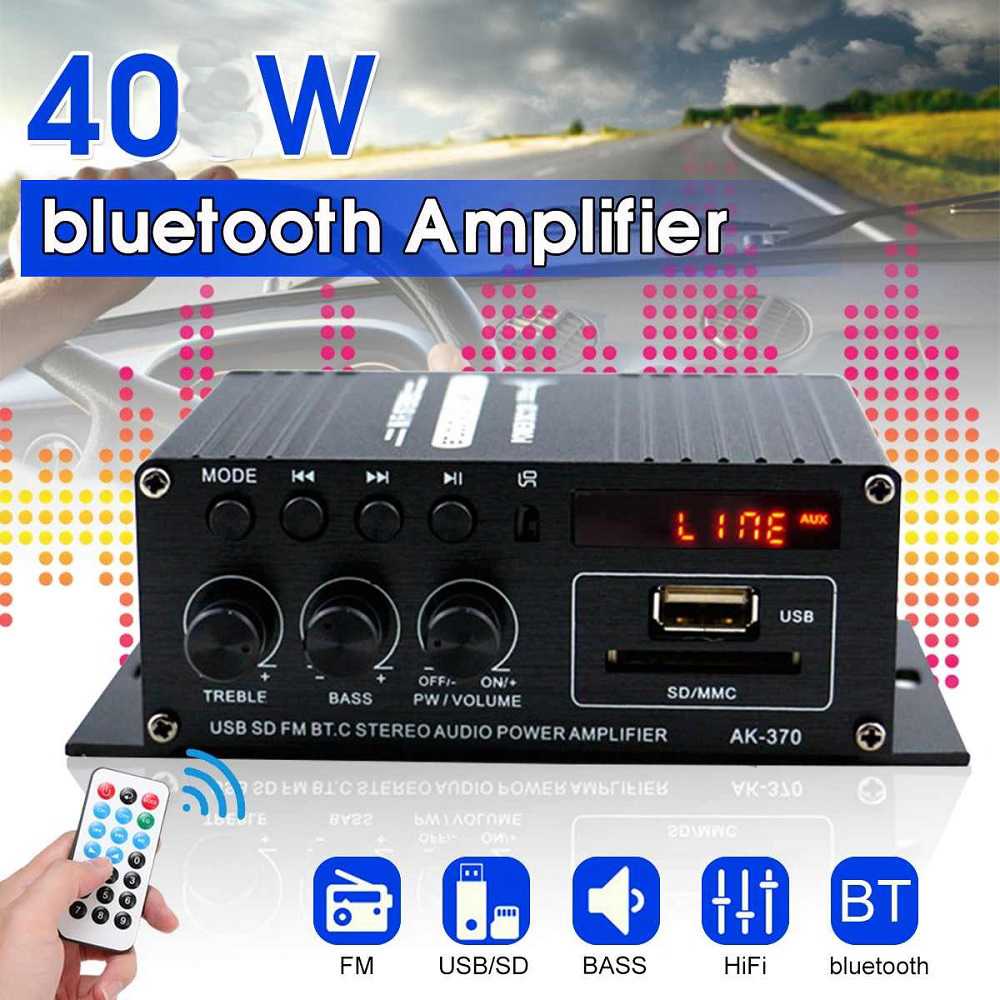 Jual Leory Penguat Daya Audio Bluetooth Car Power Amplifier 12V 40W ...