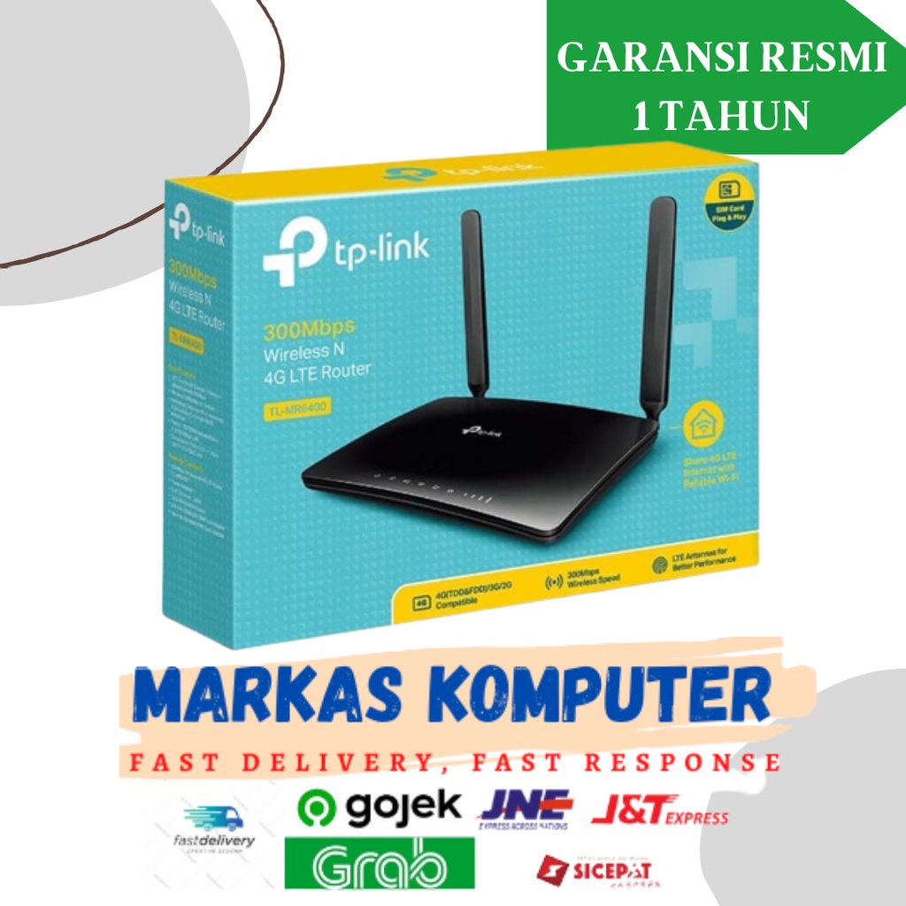 Jual TP-Link SIM Card GSM 3G/4G Router - TPLINK TL-MR6400 | Shopee ...