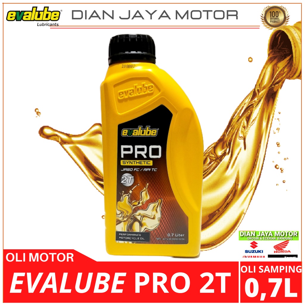 Jual EVALUBE PRO 2T OLI SAMPING EVALUBE PRO OLI CAMPUR 2 TAK 700 ML ...