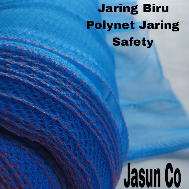 Jual Jaring Polynet Biru Pengaman Proyek Safety Net Lebar 3 Meter ...