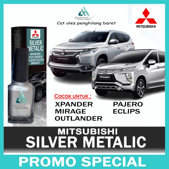 Jual MITSUBISHI SILVER METALLIC CAT OLES PENGHILANG BARET MOBIL SILVER ...