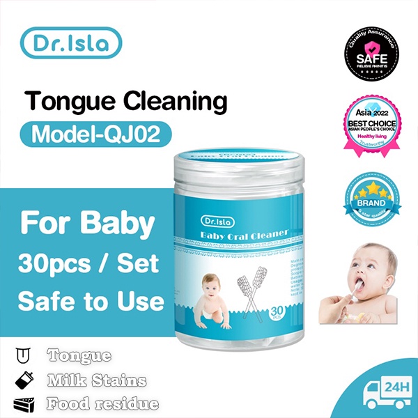 Jual Dr.isla Pembersih Lidah Bayi New Born 30pcs Sikat Gigi Bayi Sikat ...