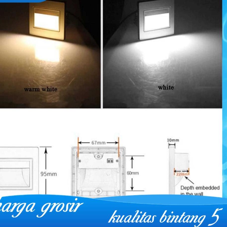 Jual EVZ155 Lampu LED Tembok Anak Tangga Dinding Step Light inbow tanam ...