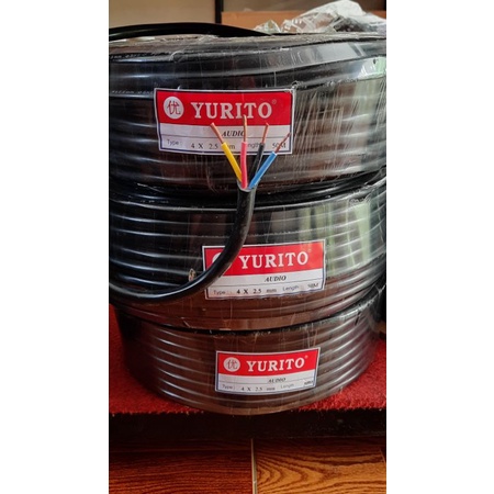 Jual KABEL SPEAKER MERK YURITO 4X2.5MM 30M | Shopee Indonesia