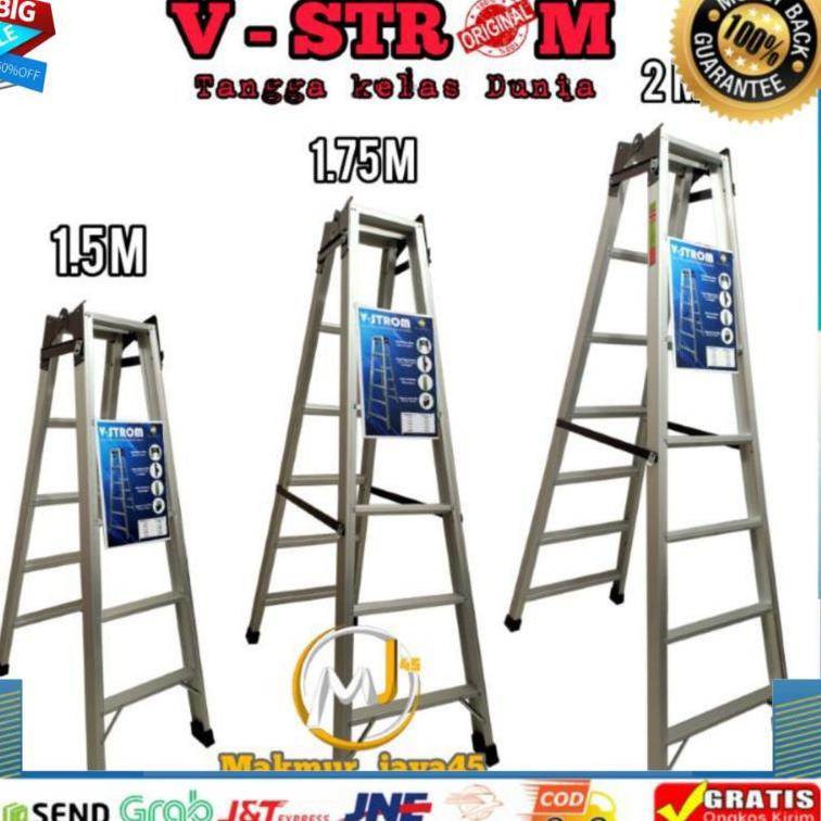 Jual TANGGA LIPAT TANGGA BAJA RINGAN / TANGGA GRAND ALUMUNIUM 2 METER ...