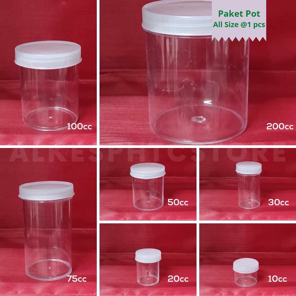 Jual SAMPLE POT PLASTIK / POT URINE / POT SALEP SEMUA UKURAN @1 PCS | Shopee Indonesia