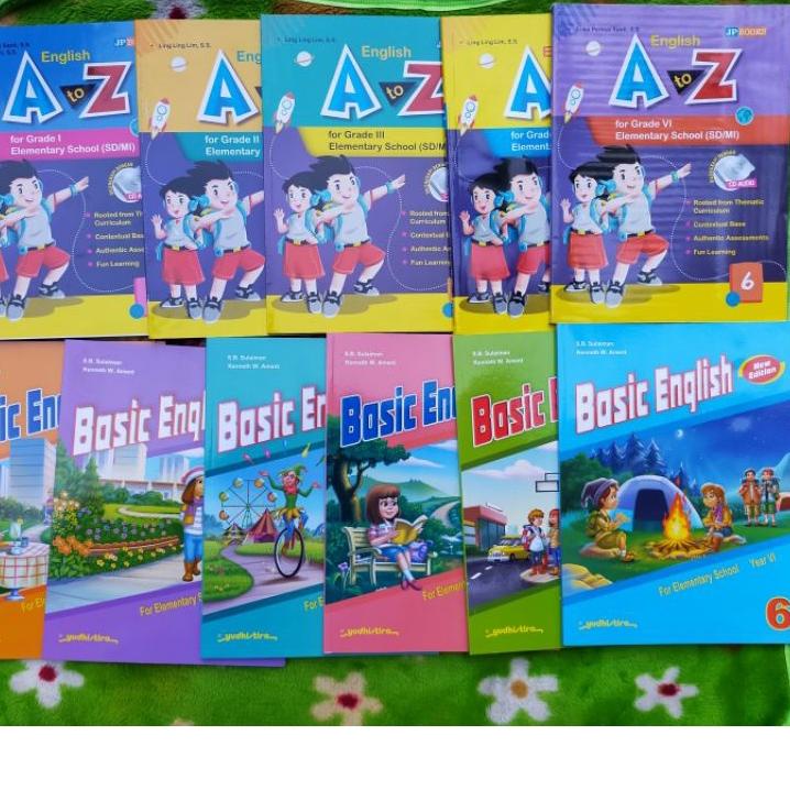 Jual KM5->7C ORIGINAL BUKU BAHASA INGGRIS SD ENGLISH A TO Z BASIC ...